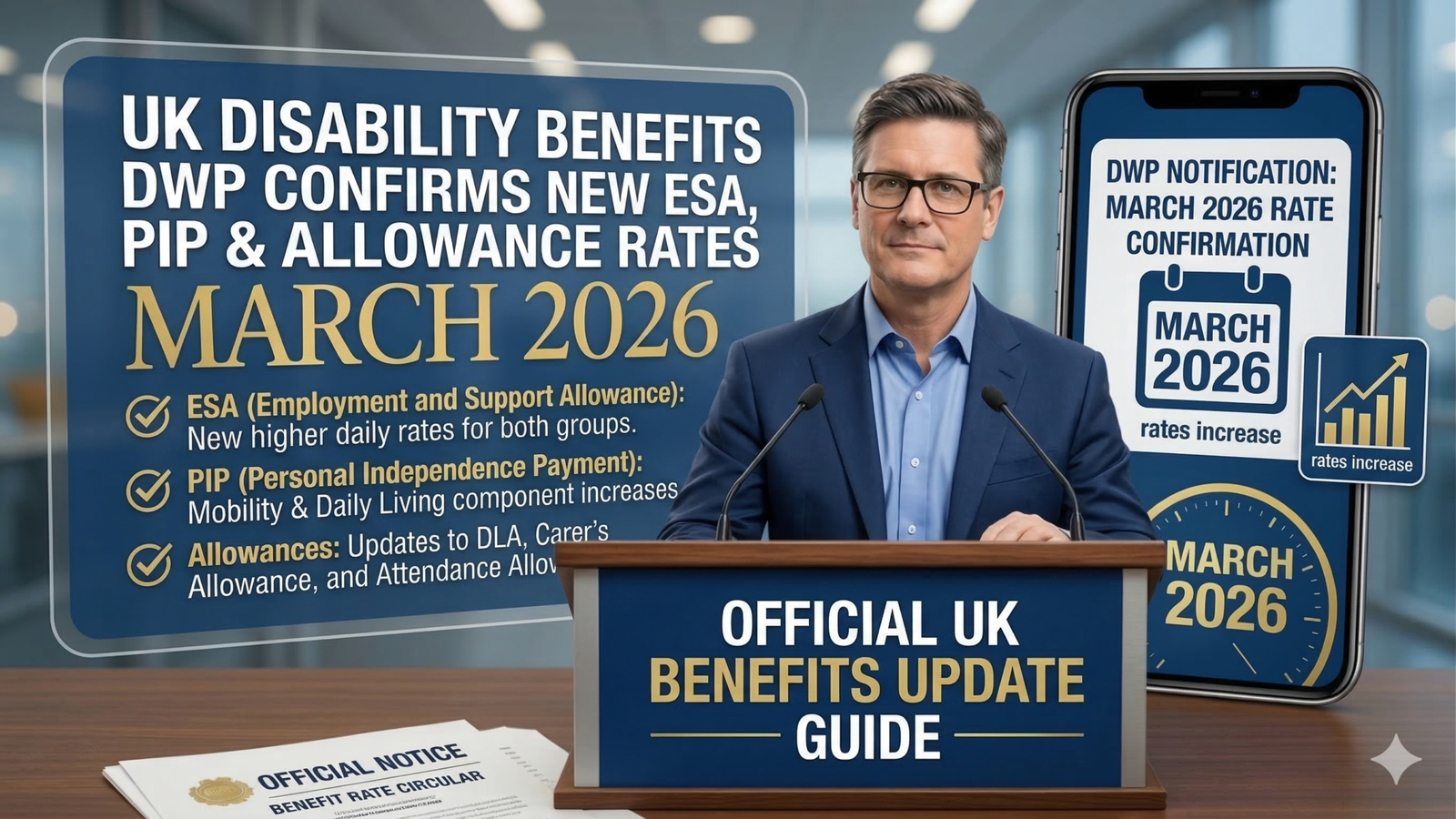 UK Disability Benefits March 2026: DWP Confirms New ESA, PIP and ...